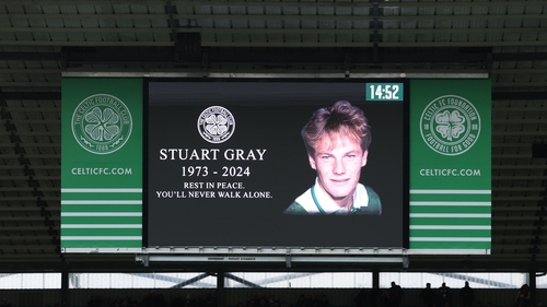 Former Celtic defender Stuart Gray dies aged 50