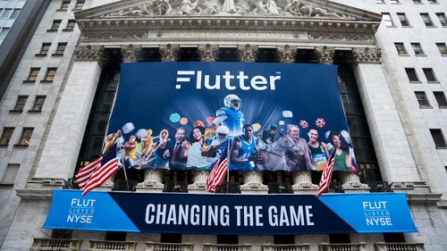 Flutter Entertainment starts trading in New York