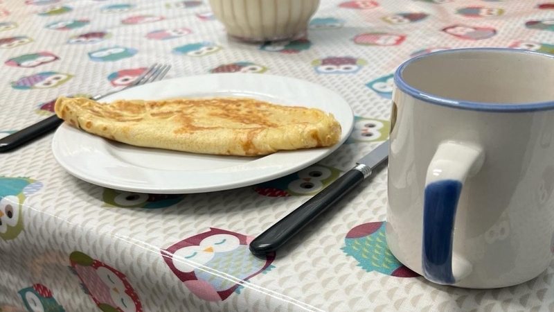 Pancakes on the menu at Capuchin service in Dublin