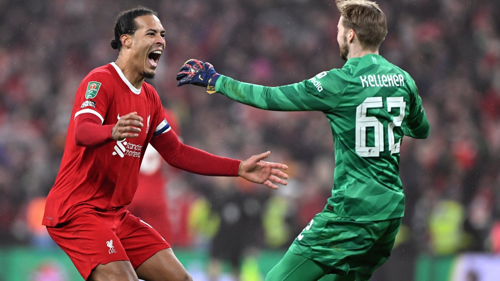 Van Dijk hails 'world class' Kelleher after Cup triumph