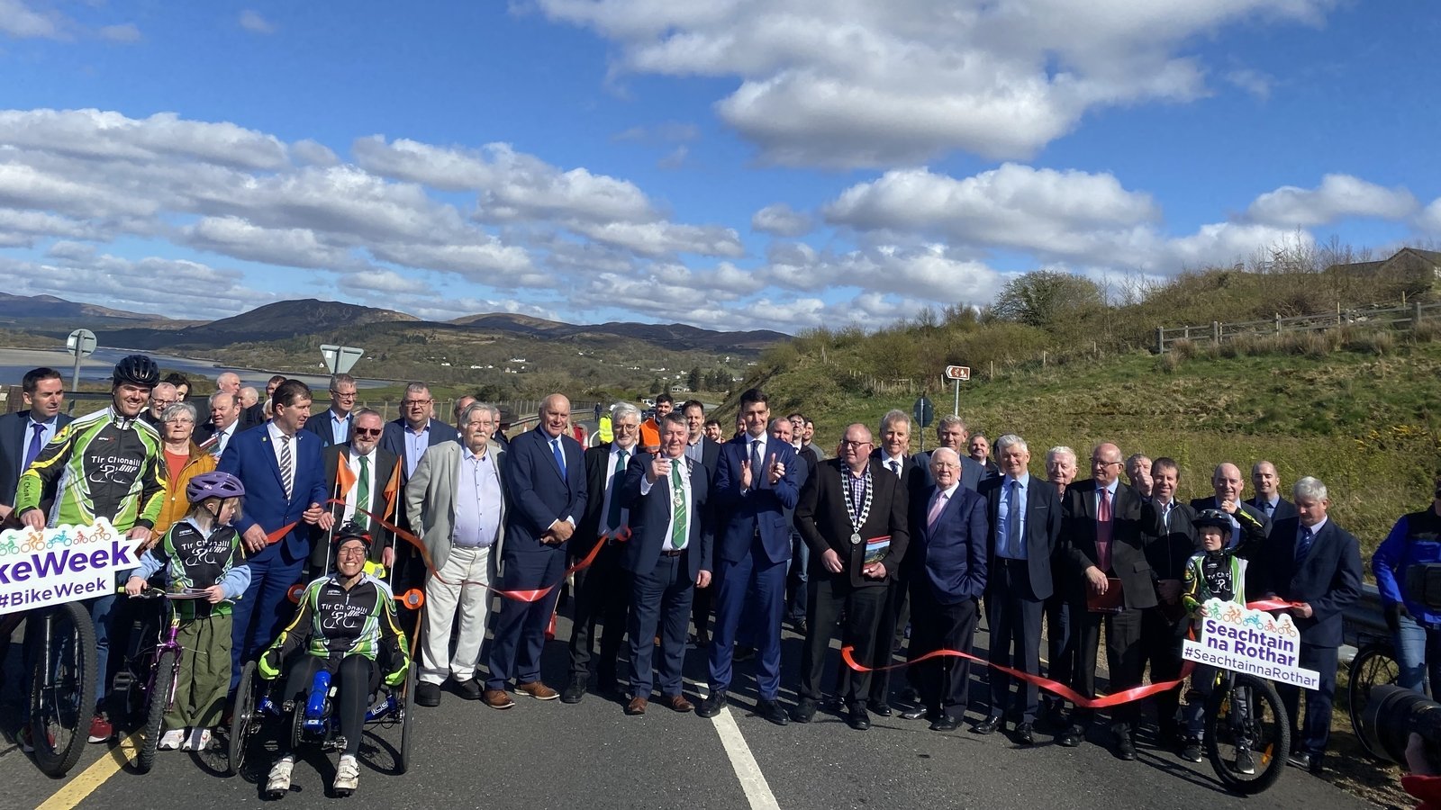 Upgraded section of N56 officially opened in Co Donegal