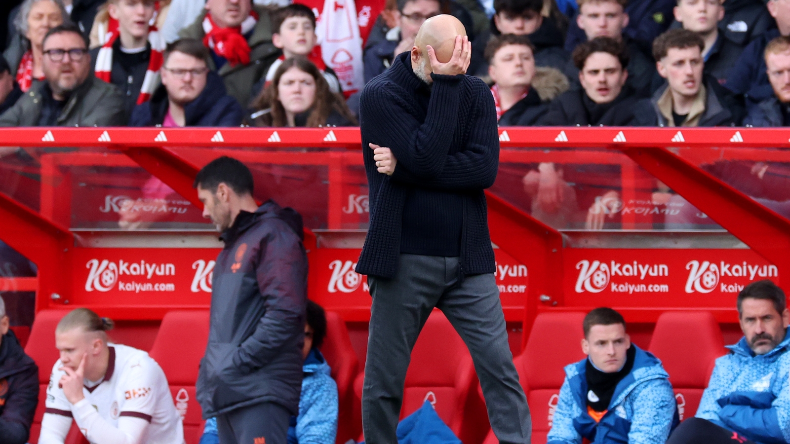 Guardiola: Dry pitch helped 'so lucky' City beat Forest