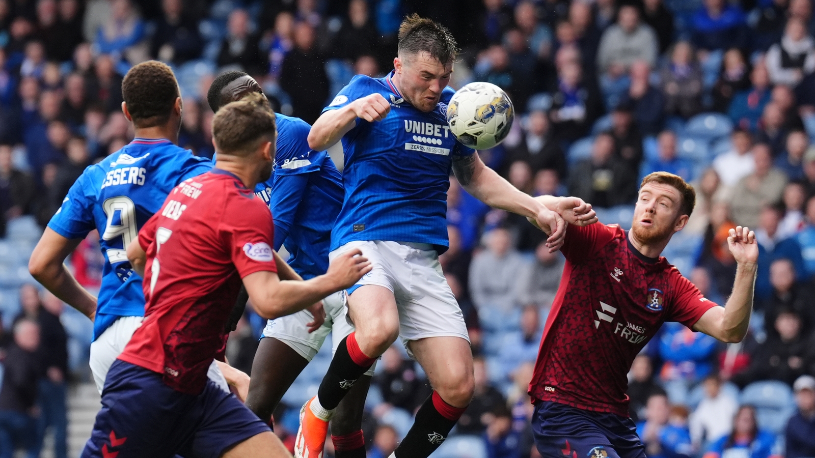 Rangers come back to beat 10-man Kilmarnock