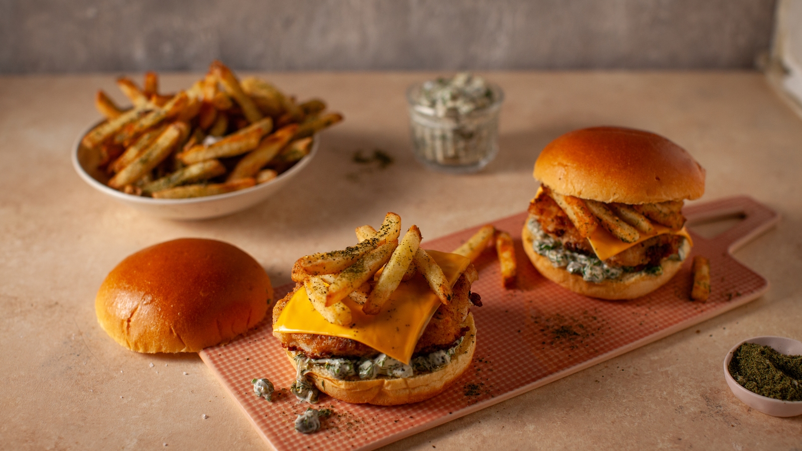 Off Duty Chef: Fish fillet burger with chips