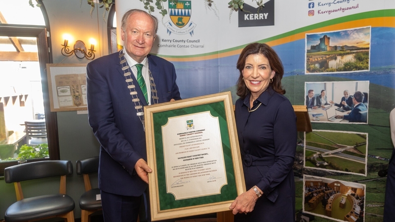 NY governor honoured at ancestral homeplace in Kerry
