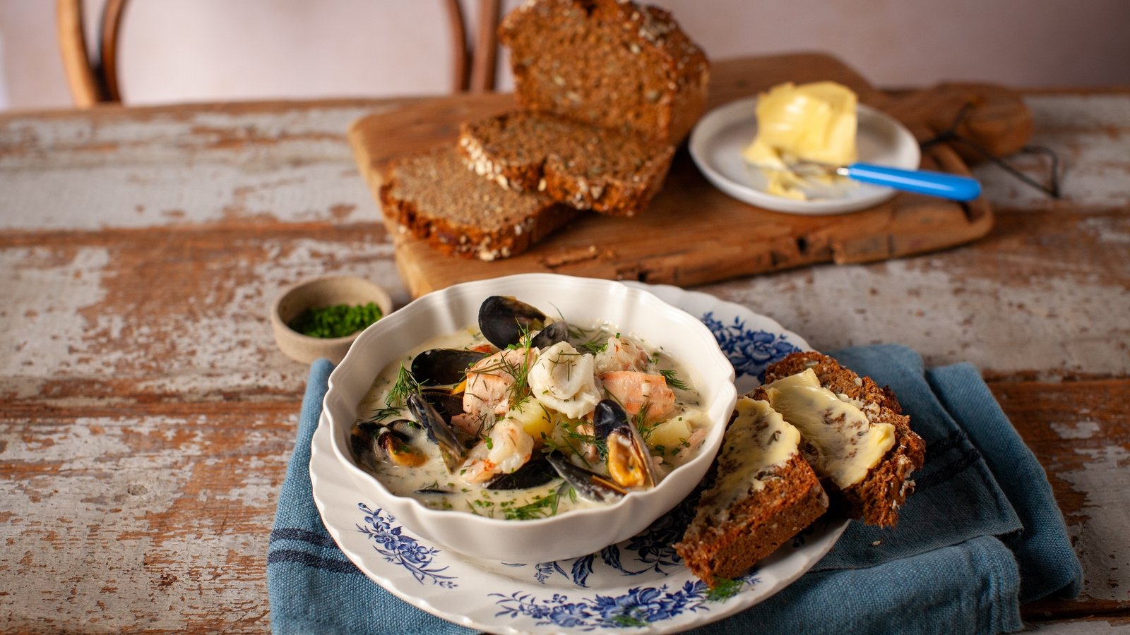 Off Duty Chef: Seafood chowder & brown bread
