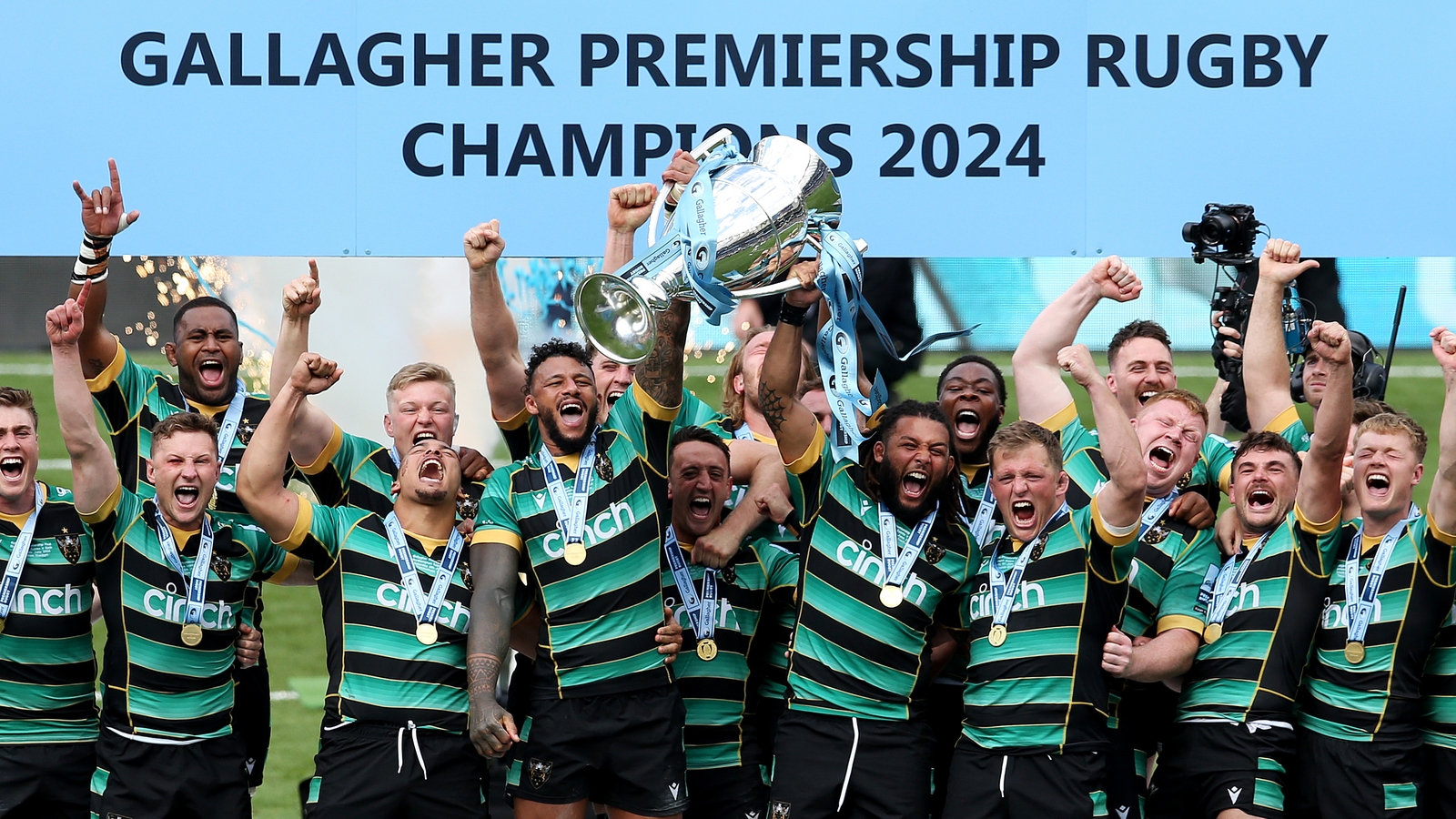 Northampton pip Bath to take Premiership crown