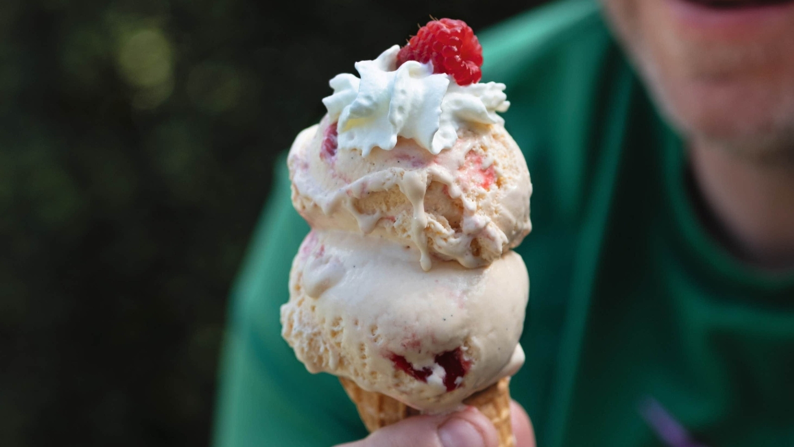 Tom Kerridge's raspberry ripple ice cream