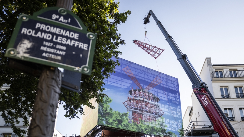 Paris's Moulin Rouge gets new sails in time for Olympics