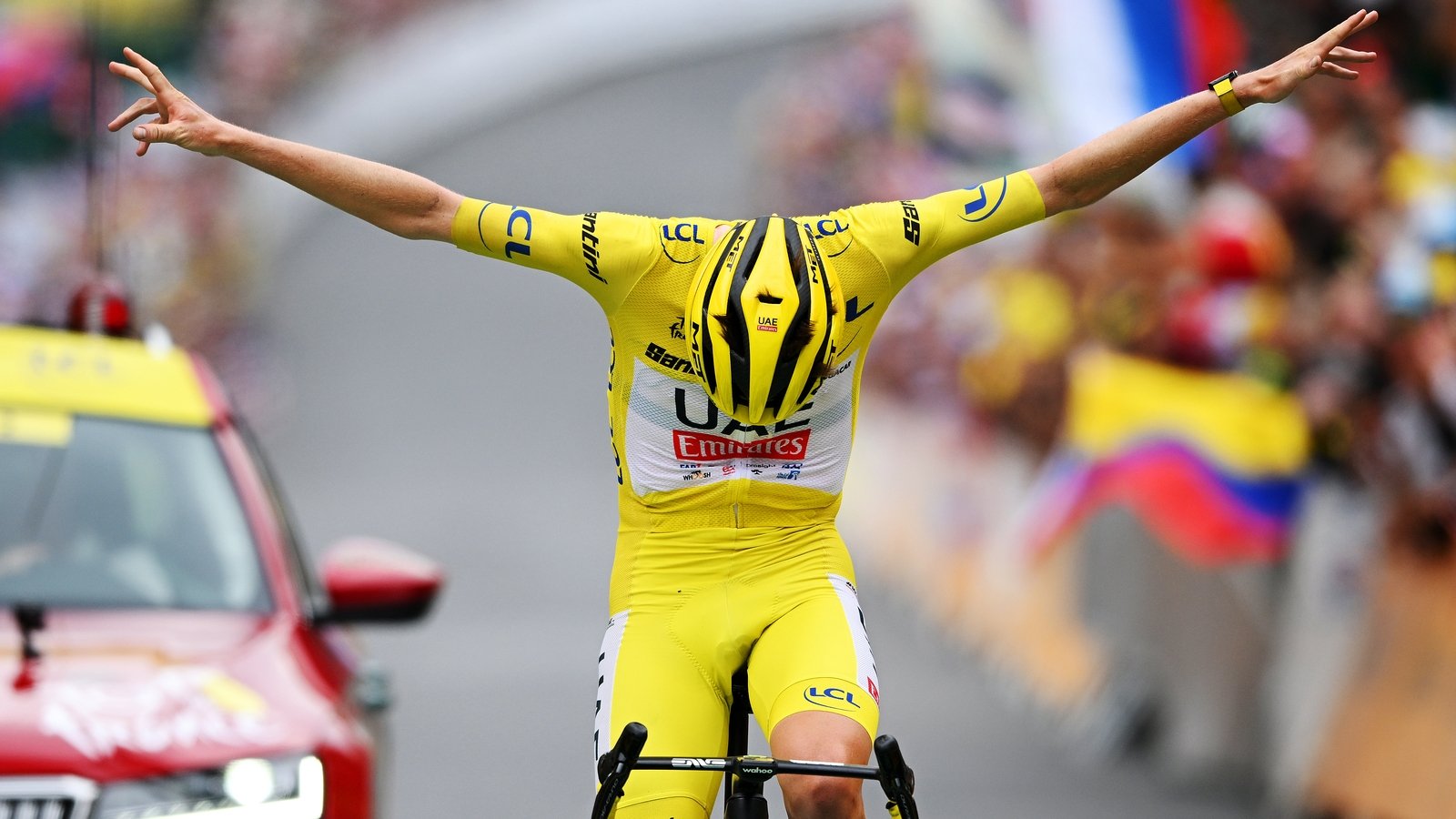 Pogacar explodes to brilliant Tour stage success