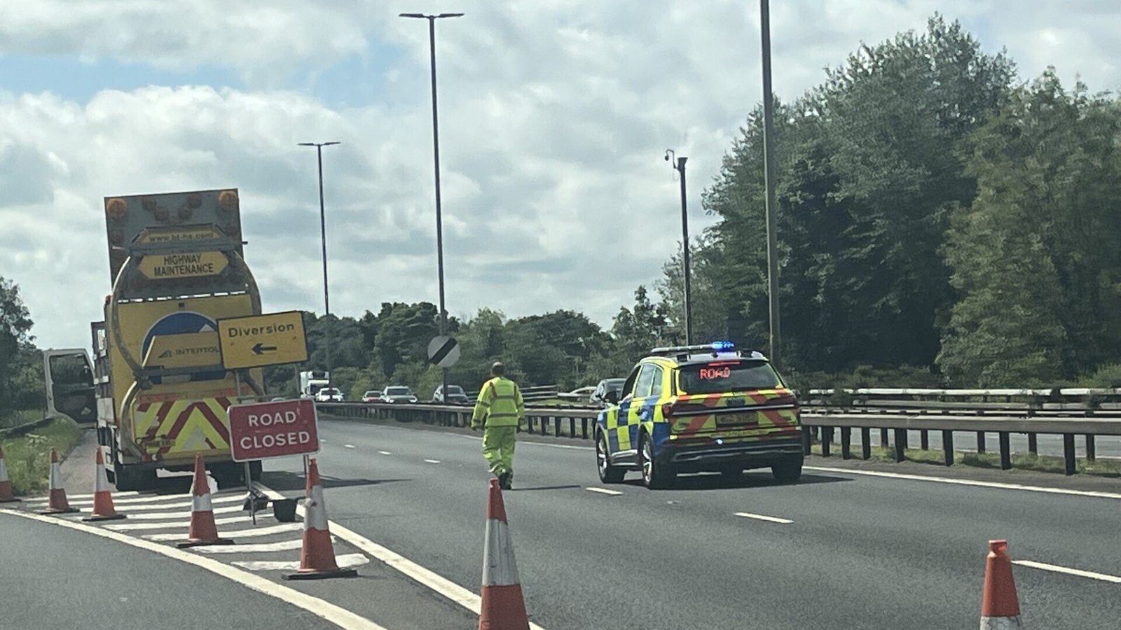 Man in critical condition after M1 motorway collision