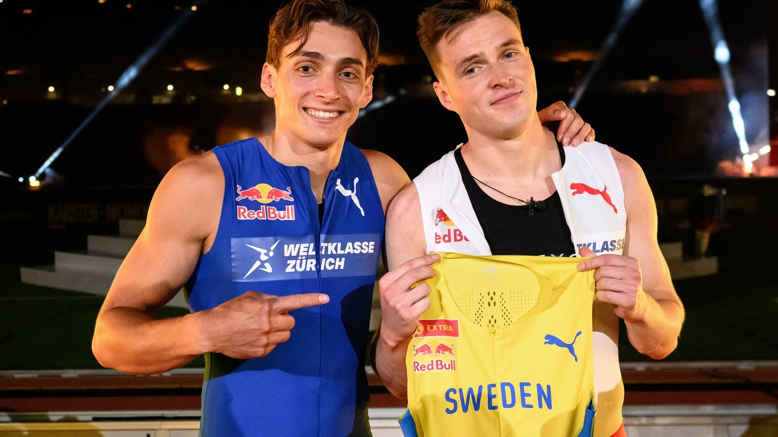 Pole vaulter Duplantis beats Warholm in 100m exhibition