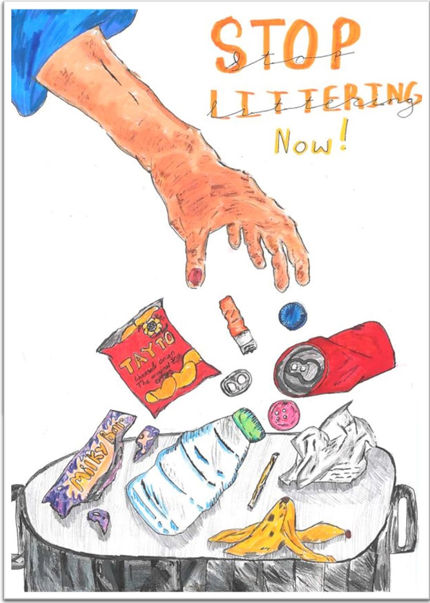 No Littering Poster For School School Recycling Displays That Inspire