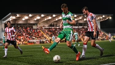 Video | Dylan Watts gives Shamrock Rovers the lead against Derry City | RTÉ