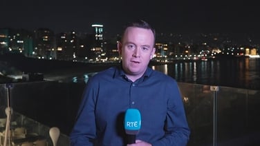 Video | Prime Time's Fran McNulty reports live from Beirut | RTÉ