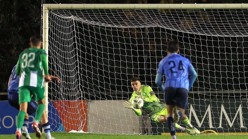 Corcoran penalty save denies UCD, Cork held by Treaty