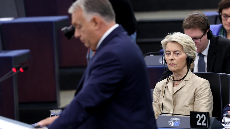 Hostile EU parliament piles scorn on Hungary's Orban