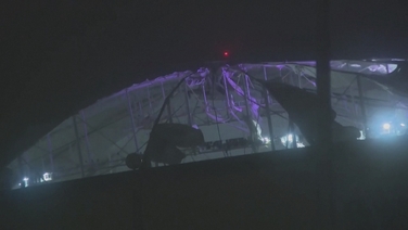 Video | Hurricane Milton shreds roof of Tropicana sports stadium | RTÉ