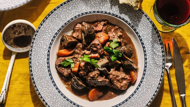 Poppy's beef bourguignon slow cooker recipe