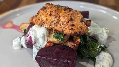 Derry Clarke's air-fryer salmon fillets: Today