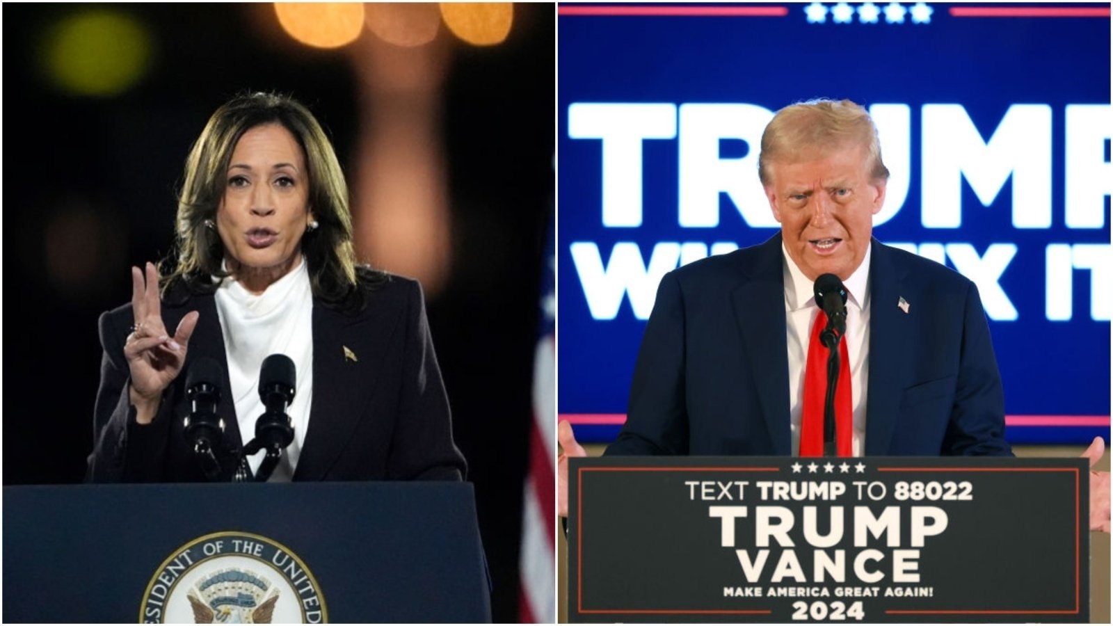 Trump, Harris clash over rhetoric amid swing state battle