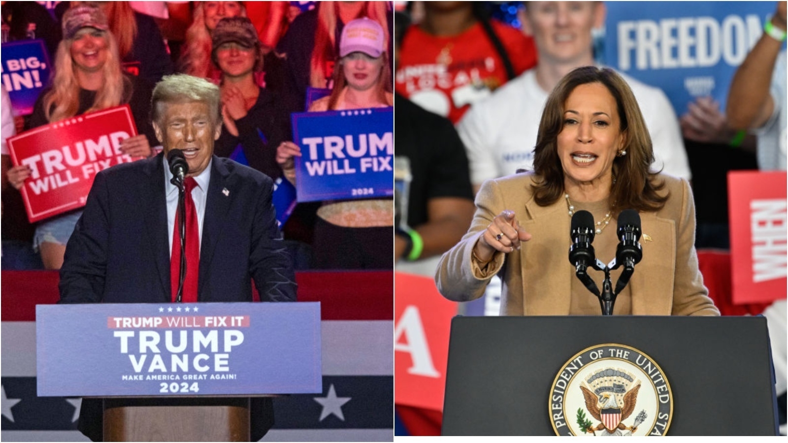 Harris, Trump hit overdrive in campaign's final weekend