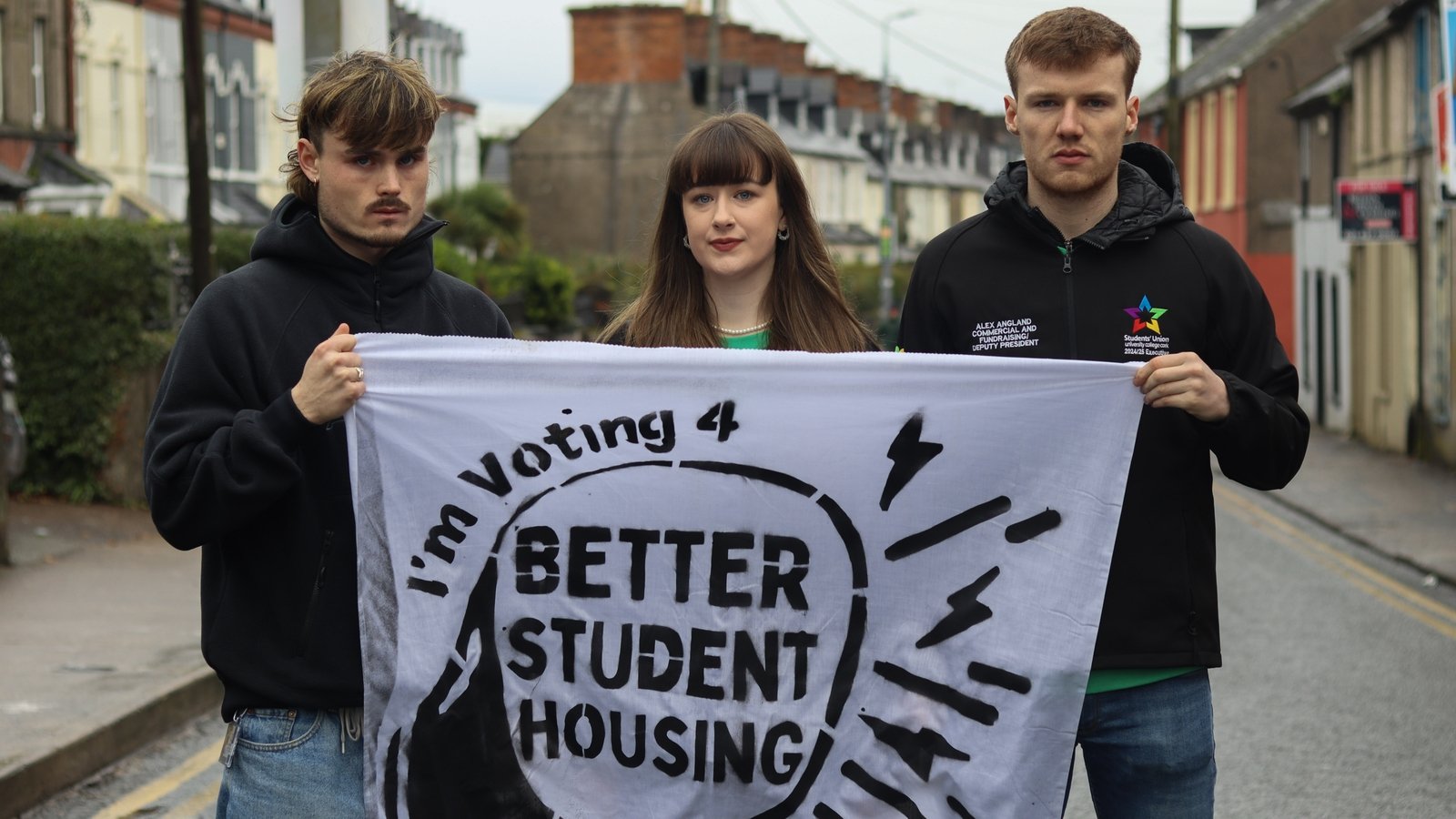 Protest highlights lack of student accommodation in Cork