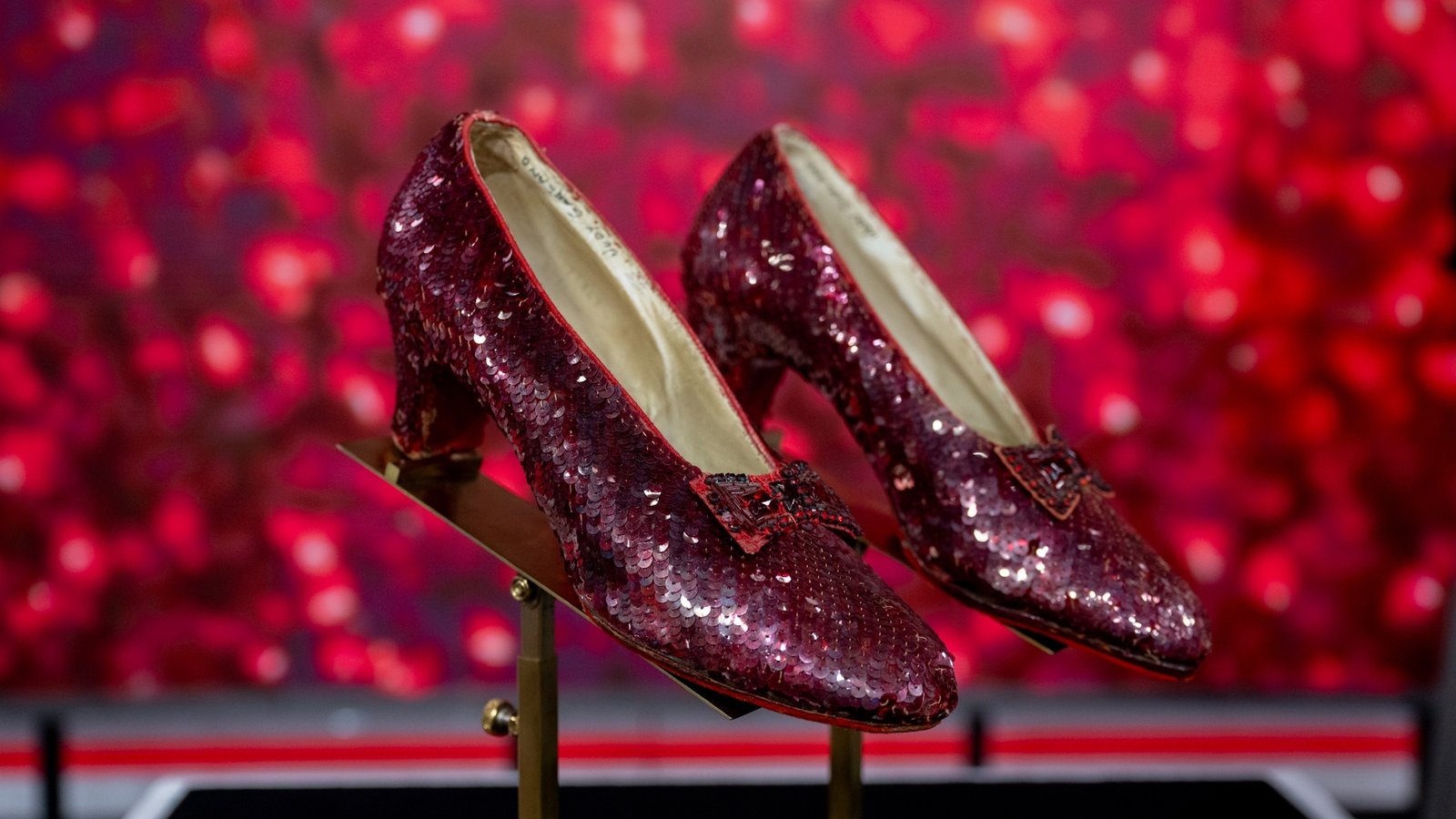 Dorothy's iconic ruby slippers sell for $28m at auction