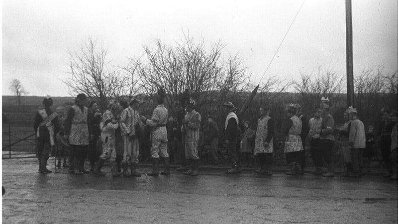 Hunting the wren in Dingle on St Stephen's Day 1929