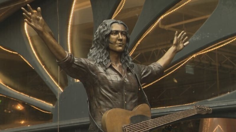 Statue of rock legend Rory Gallagher unveiled in Belfast