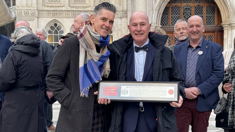 Irish activist receives Freedom of the City of London