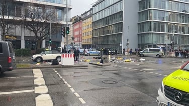 Video | Liam Nolan reports from Munich as car driven into crowd | RTÉ