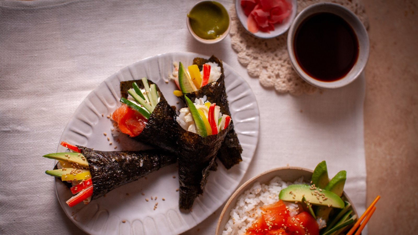 Eva Pau's simple sushi - easy hand rolls