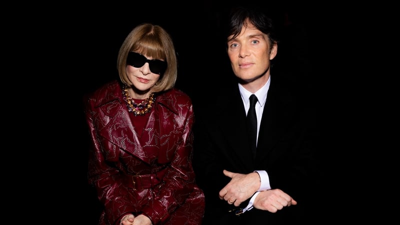 Cillian Murphy sits front row at Versace for Milan Fashion Week
