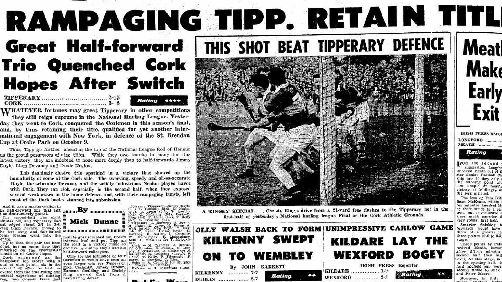 Ringing in the year: Tipp and Cork's 1960 league final